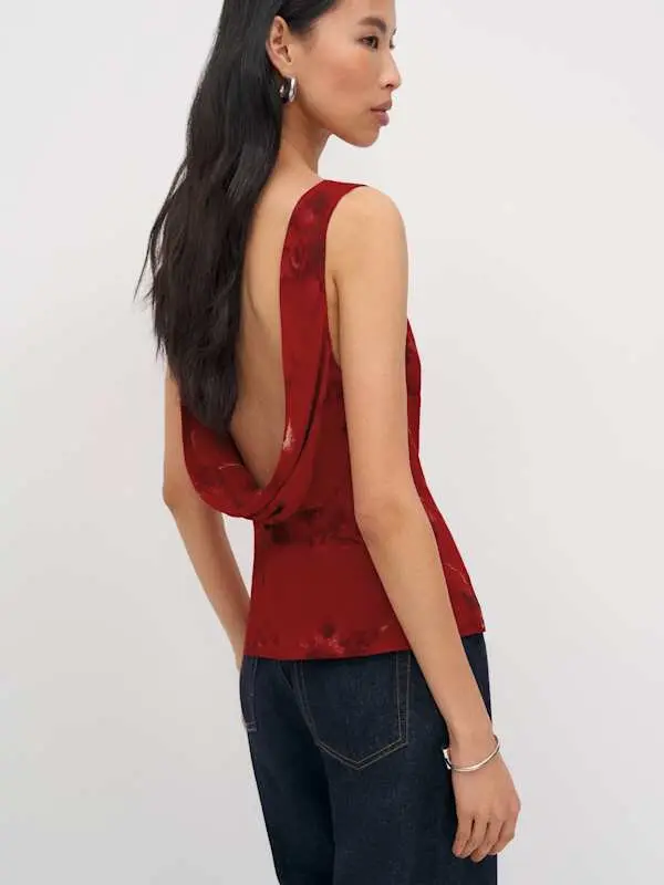 REFORMATION Dorthea Top - Red