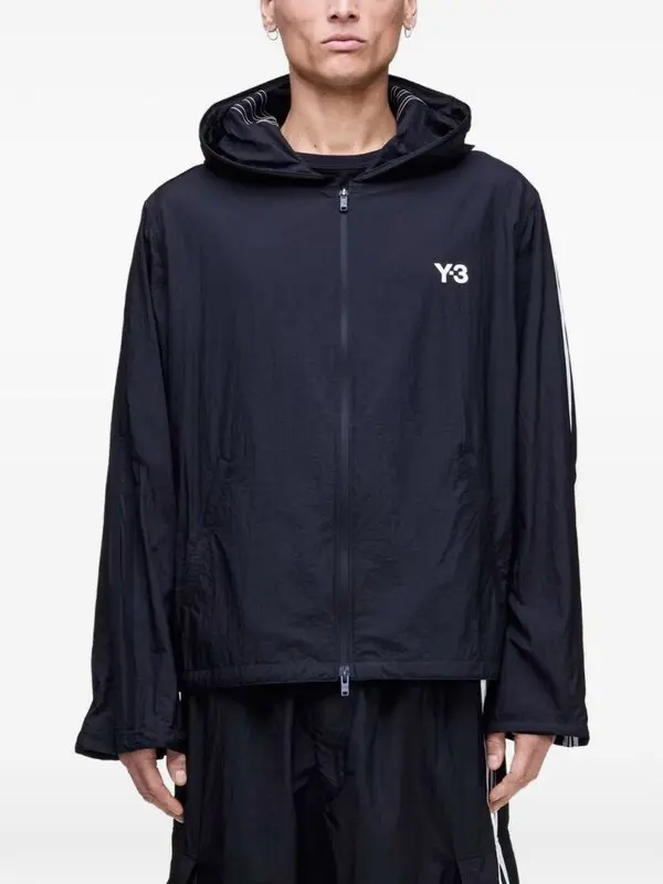 Y3 Logo Zipped Hoodie