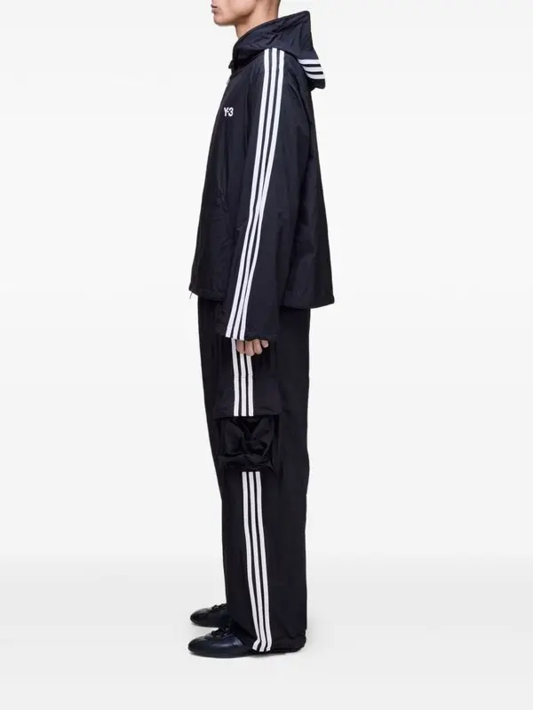 Y3 Logo Zipped Hoodie