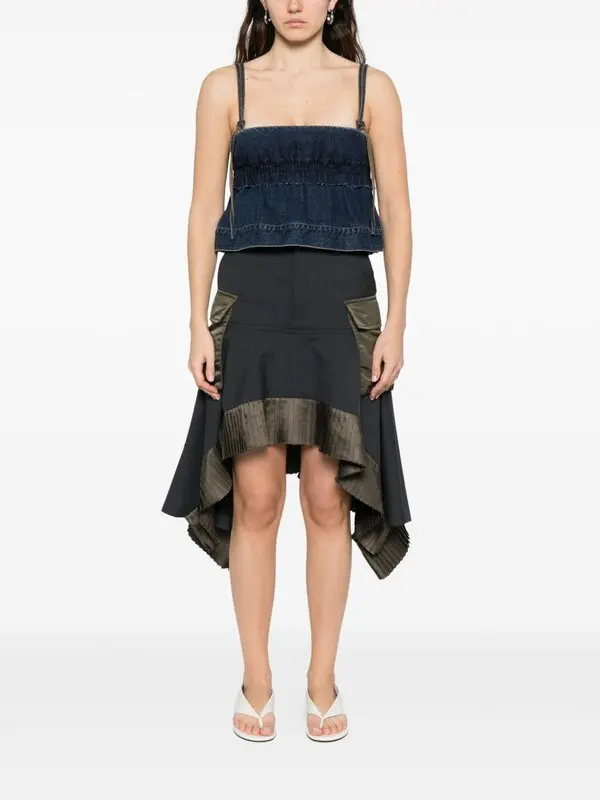 Sacai Denim Tank Top