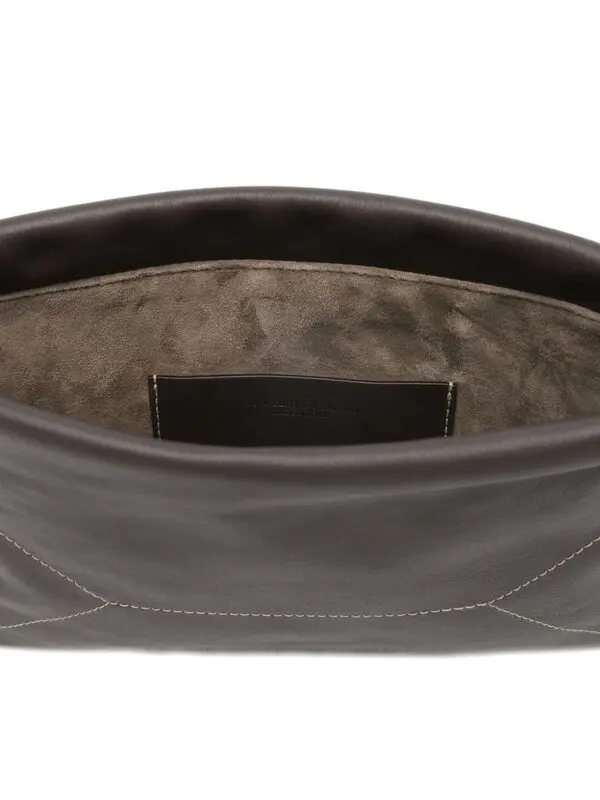 Brunello Cucinelli Leather Shoulder Bag - Brown
