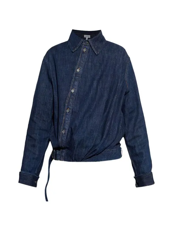 Loewe Draped Denim Shirt