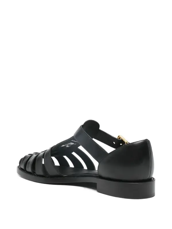 Church's Leather Cage Sandals - Black