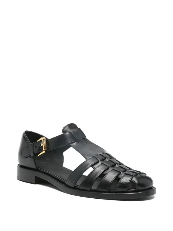 Church's Leather Cage Sandals - Black