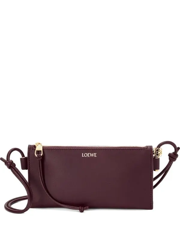 Loewe Joya Leather Pouch - Red