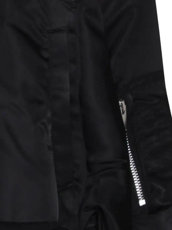 Sacai Nylon Bomber Jacket - Black