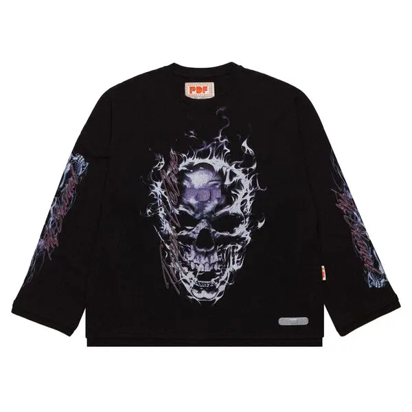 PDF Skull Long-sleeve Top