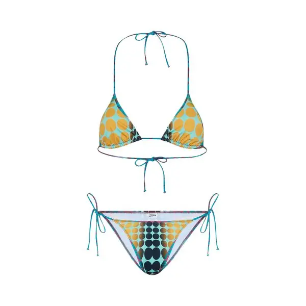 Jean Paul Gaultier Printed Bikini Set - Multicolor