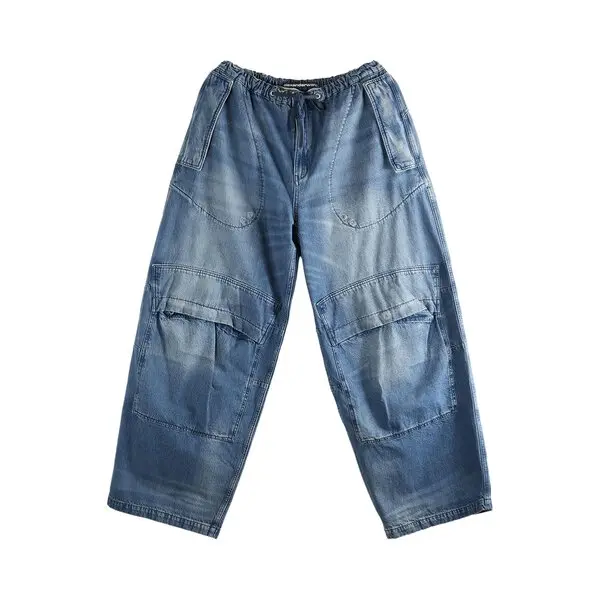 Alexander Wang Low Rise Oversized Cargo Pants - Blue