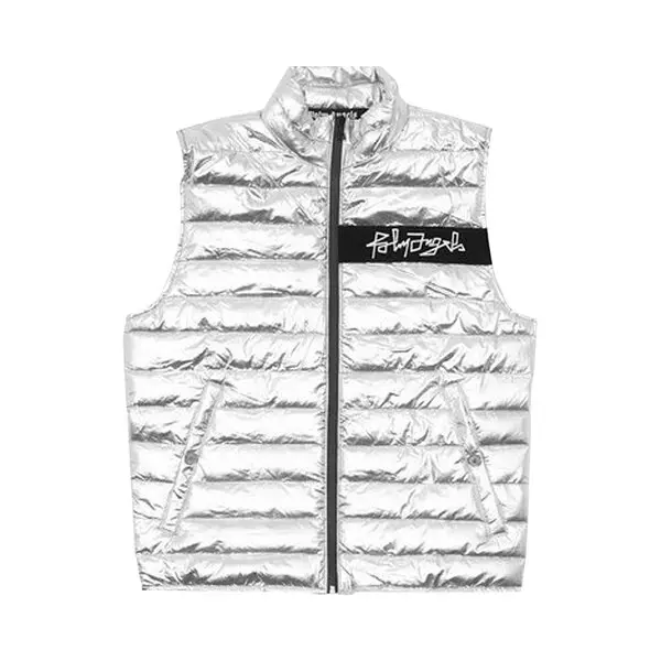 Palm Angels Metallic Season Vest - Silver