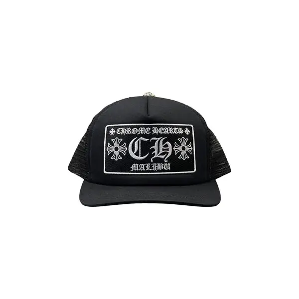 Chrome Hearts Malibu Trucker Hat - Black