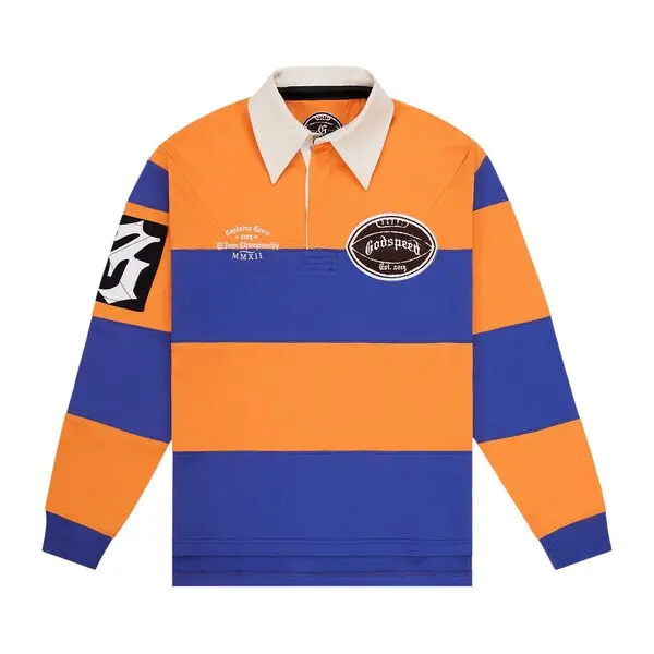 GODSPEED Classic Field Rugby Shirt /blue - Orange