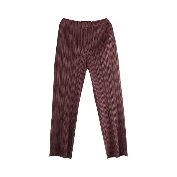 Issey Miyake Thicker Bottoms 1 Leg Straight Pants