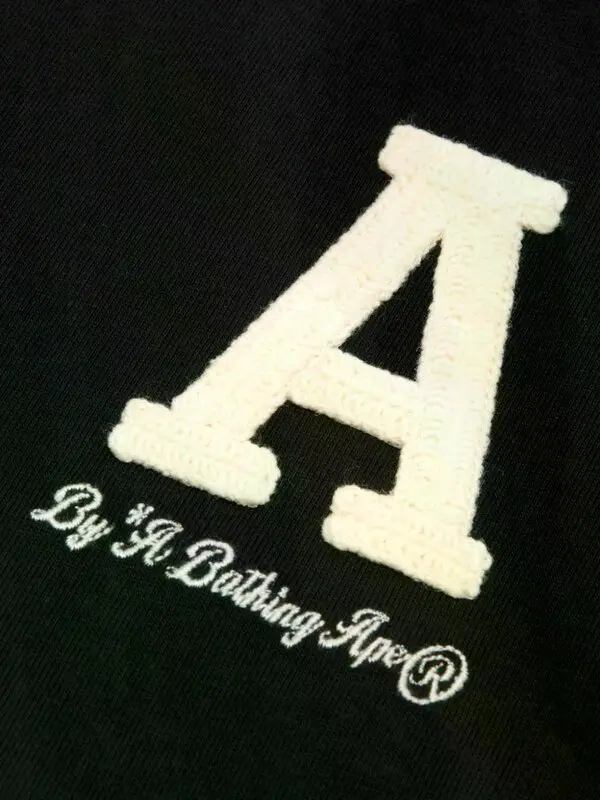 AAPE BY *A BATHING APE Appliqué T-shirt - Black