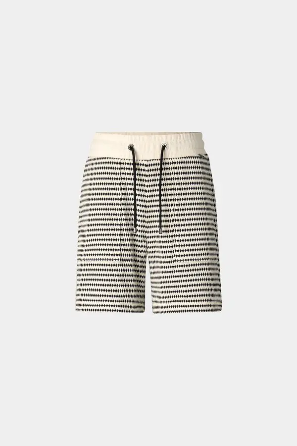 Bogner Steena Jacquard Jersey Shorts - Cream/black