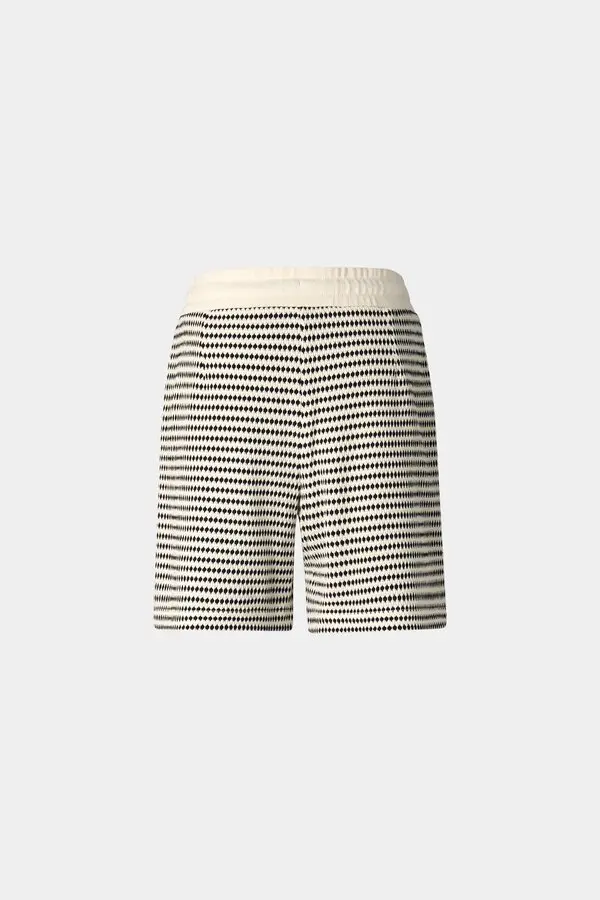 Bogner Steena Jacquard Jersey Shorts - Cream/black