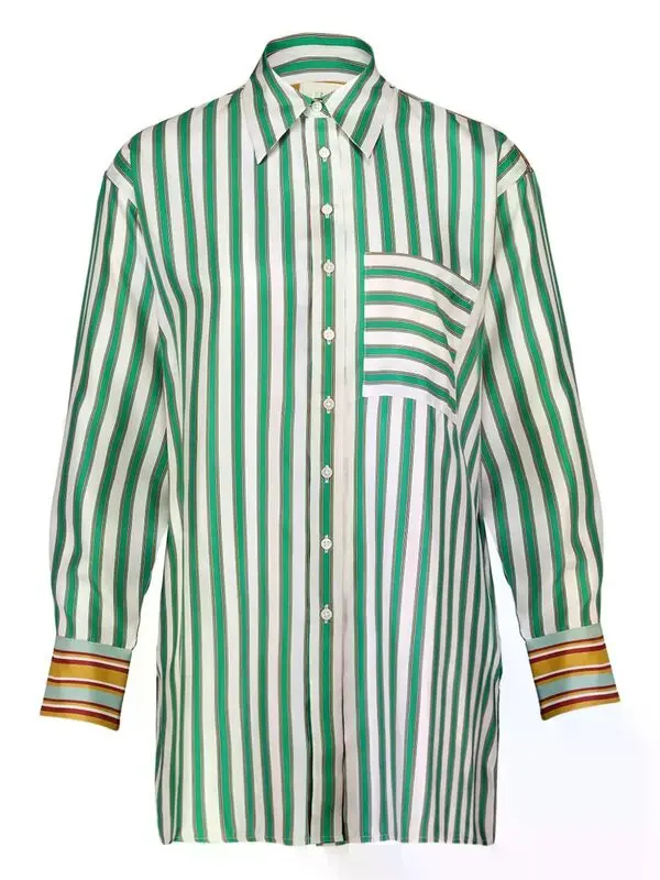 PAULA Striped Button-up Shirt