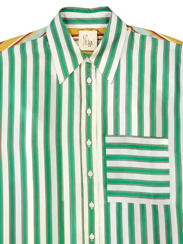 PAULA Striped Button-up Shirt