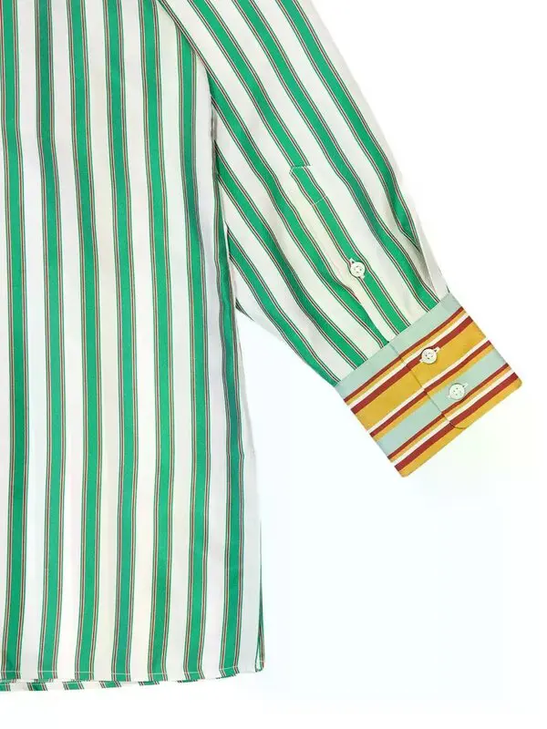 PAULA Striped Button-up Shirt