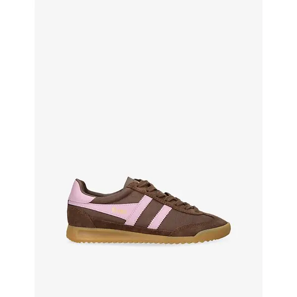 Gola Tornado Woven And Suede Trainers - Dk.brn Com