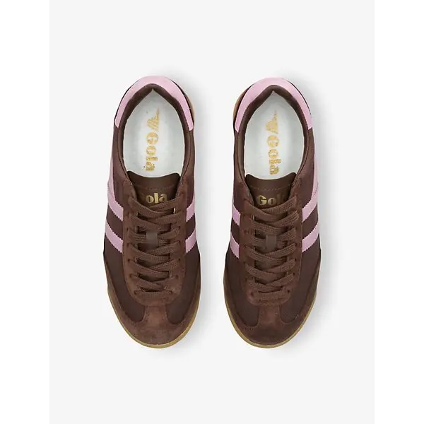 Gola Tornado Woven And Suede Trainers - Dk.brn Com
