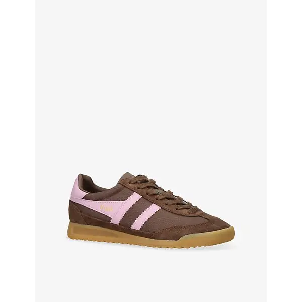 Gola Tornado Woven And Suede Trainers - Dk.brn Com