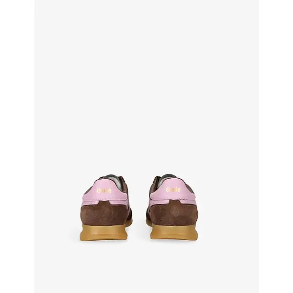 Gola Tornado Woven And Suede Trainers - Dk.brn Com