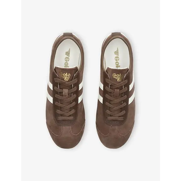 Gola Cleora Suede Trainers - Dark Brown