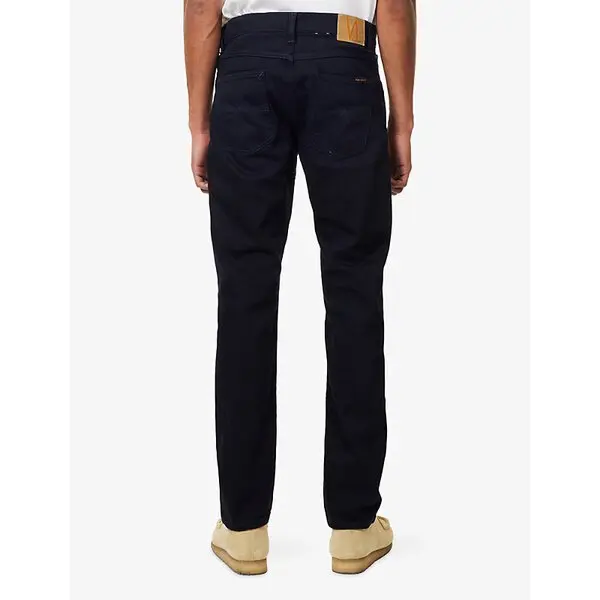 Nudie Jeans Lean Dean Straight-leg Stretch-denim Jeans - Everblue