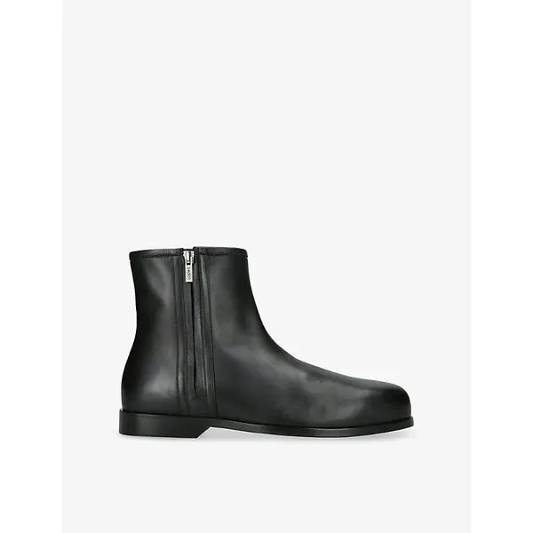 Loewe Bobine Leather Ankle Boots