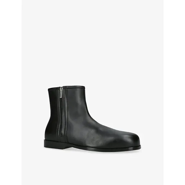 Loewe Bobine Leather Ankle Boots