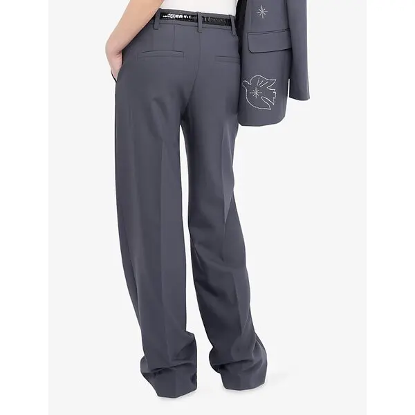 Zadig&Voltaire Wide-leg Woven Trousers - Anthracite