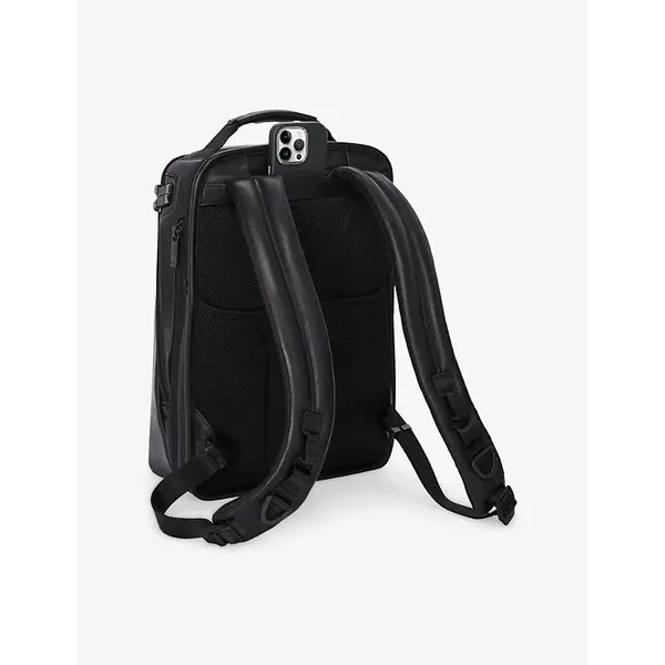 Tumi Voyageur Expandable Leather Backpack