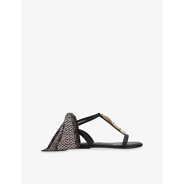 Carvela Sorrento Gem Faux-leather Sandals - Black