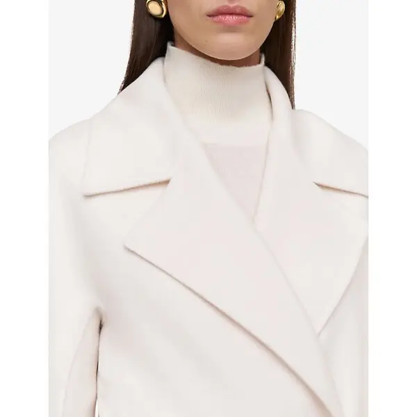 JOSEPH Costana Double-faced Wool And Cashmere Coat - Ivory