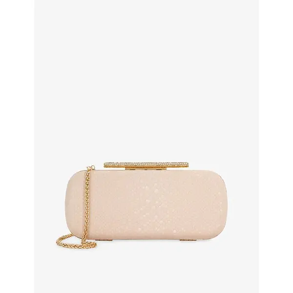 DUNE Oval Leather Clutch