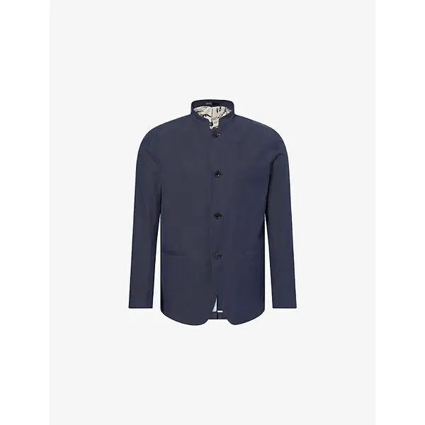 Paul Smith Band-collar Regular-fit Cotton-blend Jacket