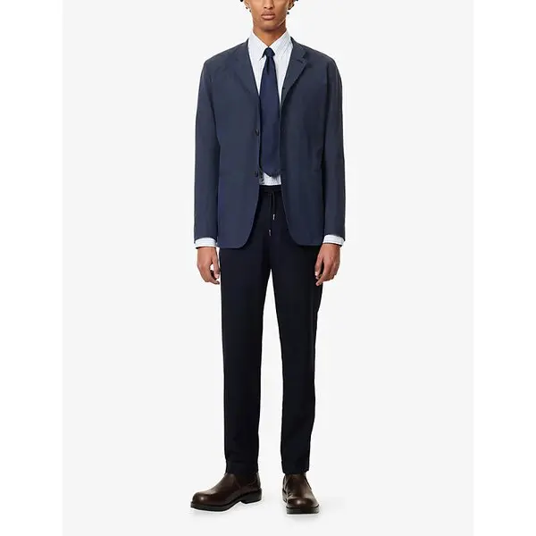 Paul Smith Band-collar Regular-fit Cotton-blend Jacket