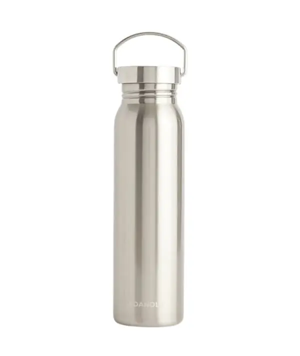 ADANOLA Logo-embossed Stainless-steel Water Bottle 750ml - Silver