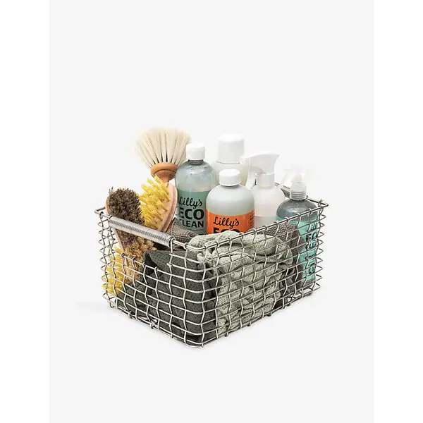 KORBO Rectangular Metal Storage Basket 32cm