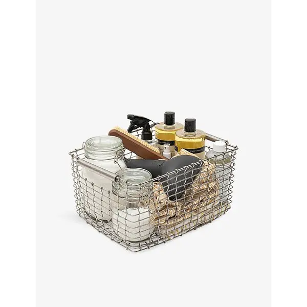 KORBO Rectangular Metal Storage Basket 32cm