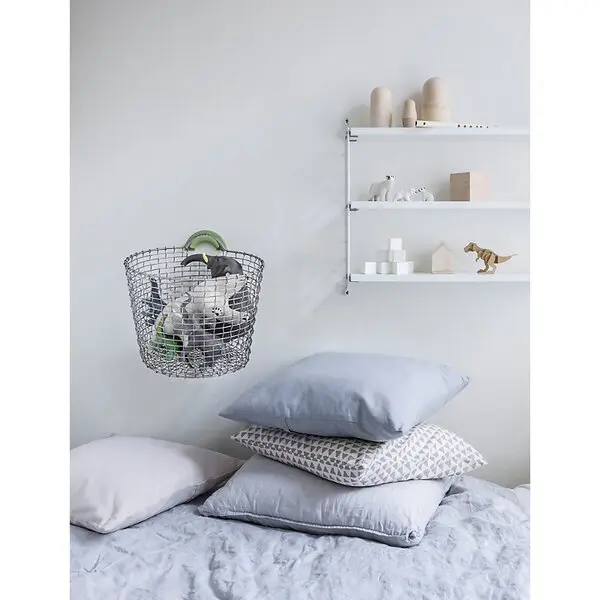 KORBO Classic Woven Metal Storage Basket 28cm