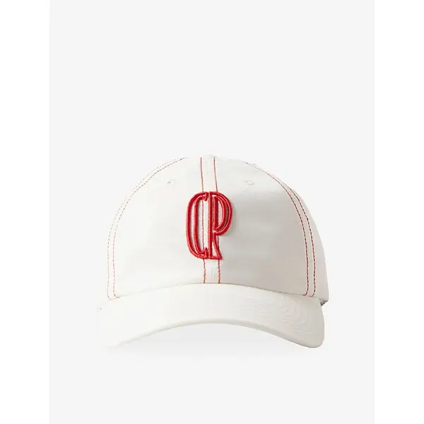 Claudie Pierlot Embroidered Monogram Baseball Cap - Ecru