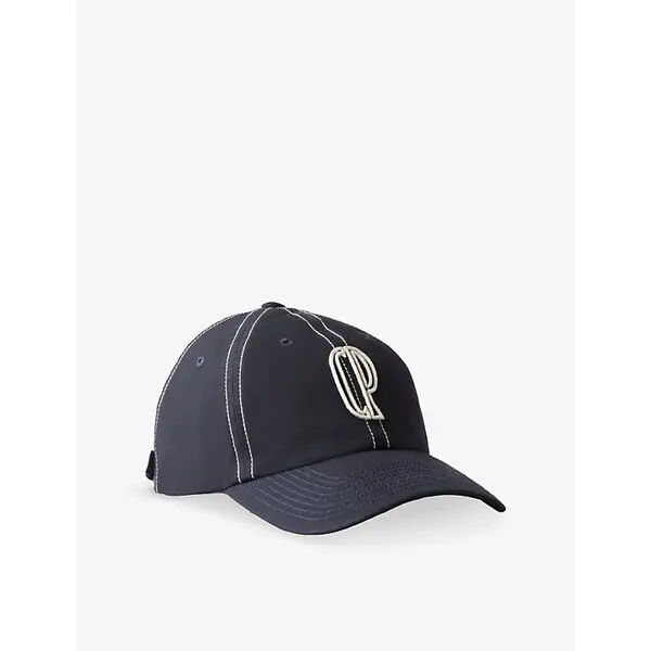 Claudie Pierlot Embroidered Monogram Baseball Cap - Navy