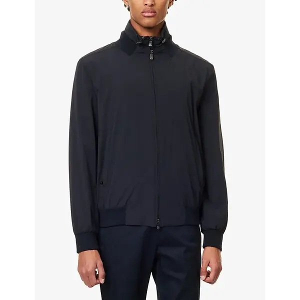 Corneliani Regular-fit High-neck Stretch-woven Jacket