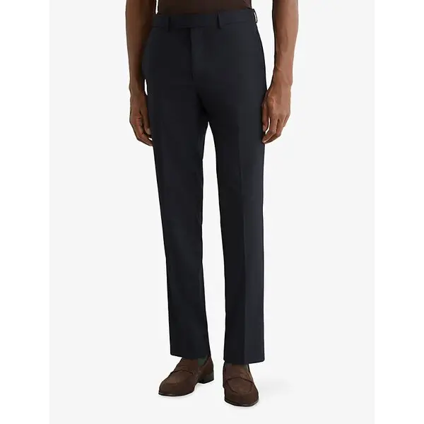 REISS Woven Tailored-fit Suit Trousers