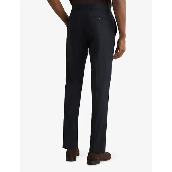 REISS Woven Tailored-fit Suit Trousers