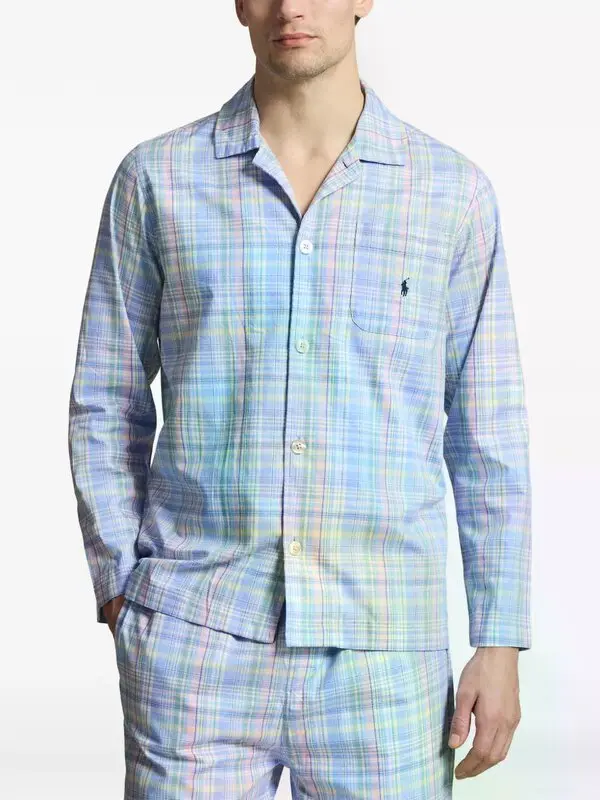 Polo Ralph Lauren Check Cotton Pyjama Set - Blue
