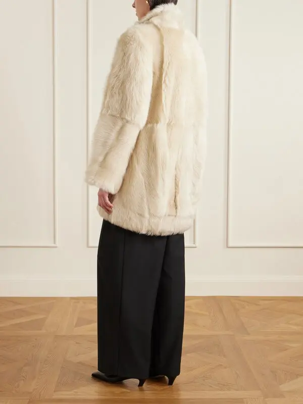 KALLMEYER Donna Reversible Shearling Coat - Neutrals