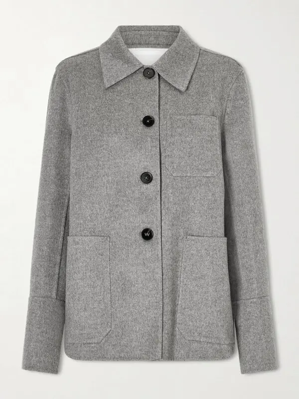 JIL SANDER Cashmere-felt Shirt Jacket